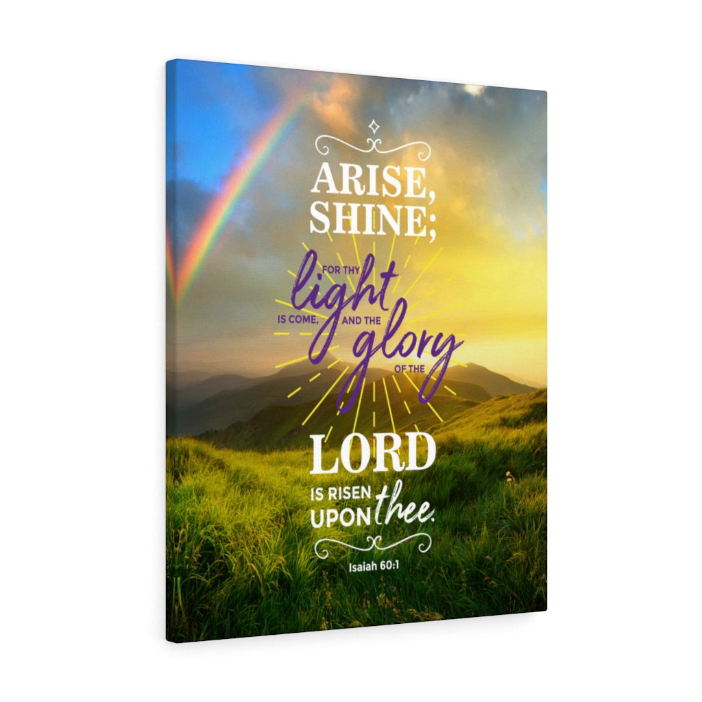 Scripture Walls Isaiah 60:1 Arise Bible Verse Canvas Christian Wall Ar ...